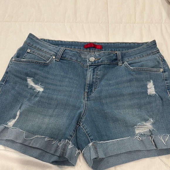 Jennifer Lopez | Shorts | Jennifer Lopez Blue Distressed Jean Shorts ...